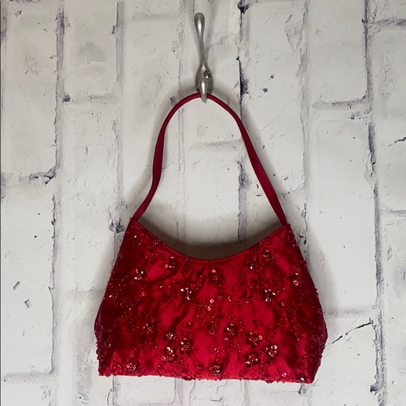 Bags | Red Sequin Bag | Poshmark